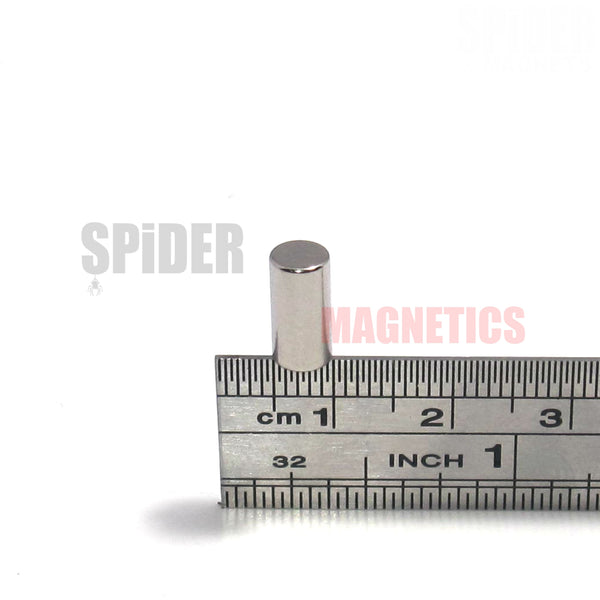 Magnets 5x10 mm neodymium rods 5mm dia x 10mm thick – Spider Magnetics Ltd